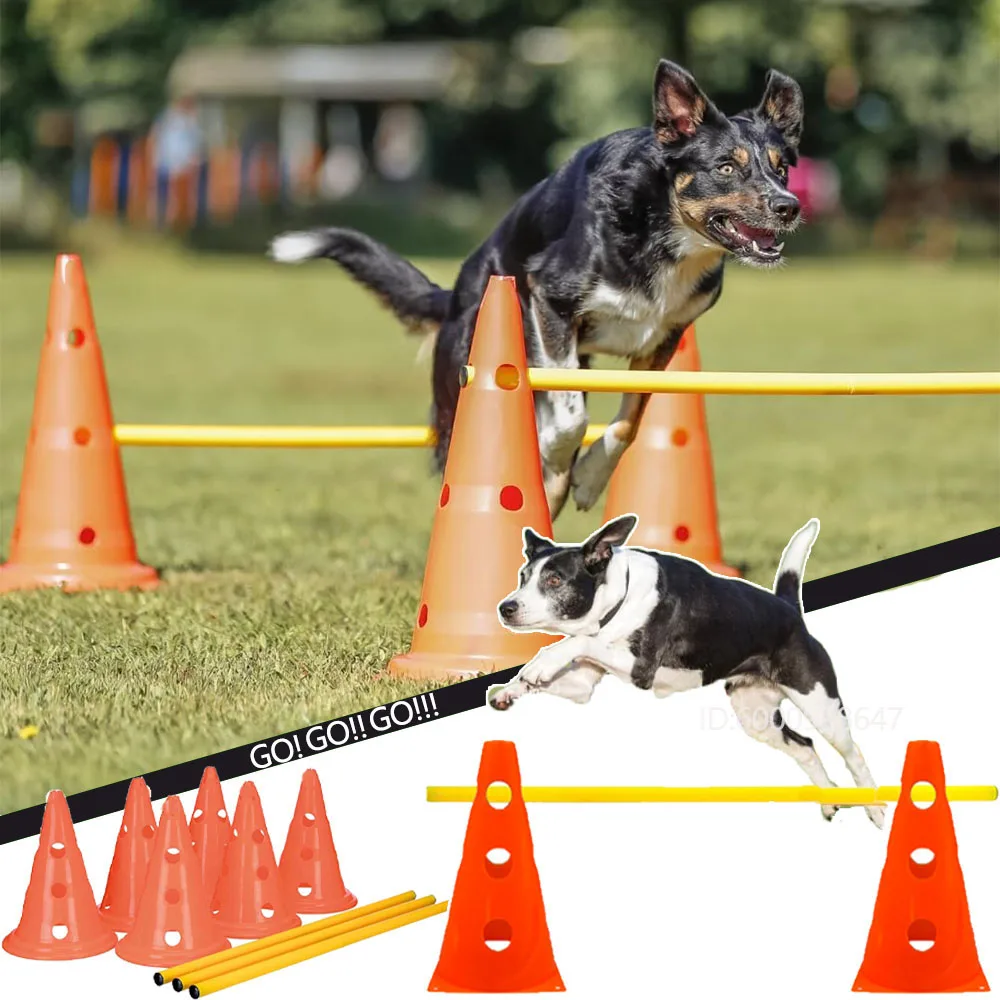 Outdoor-Dog-Obstacle-Training-Set-Pet-Agility-Equipment-Jumping-Set-Dog ...