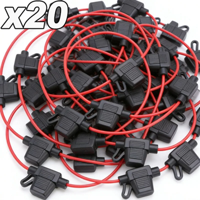 In Line Automotive Fuse Socket Mini Blade Fuse Holder Splash-Proof 12V ...