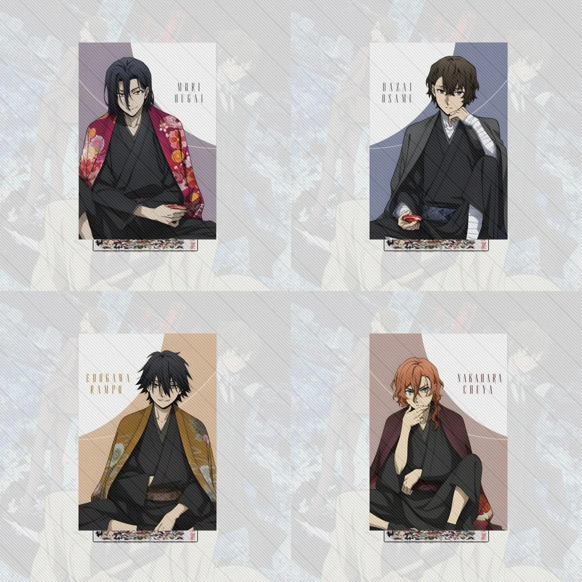 15cm Anime Bungou Stray Dogs Figures Acrylic Stand Dazai Osamu Nakahara ...