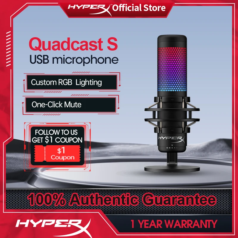 Microfone-HyperX-QuadCast-QuadCast-S-E-Sports-Microfone-para-jogos-de ...