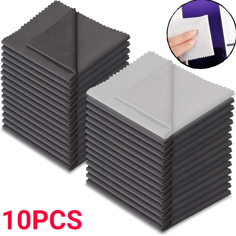 10pcs Microfiber Cleaning Cloth Computer TV Camera Lens Mobile Phone ...