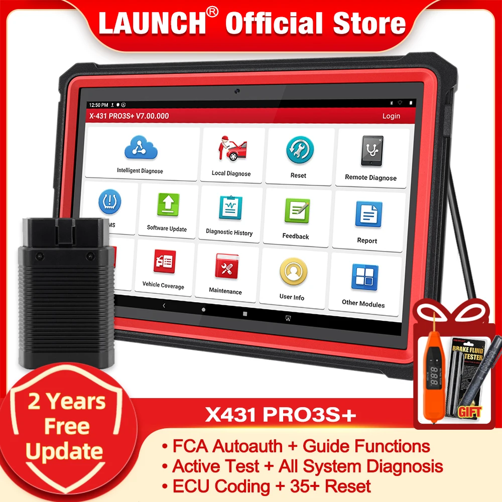 Launch X431 Pro3s+ 10.1' Car Diagnostic Tools Obd2 Obd Auto Full System ...