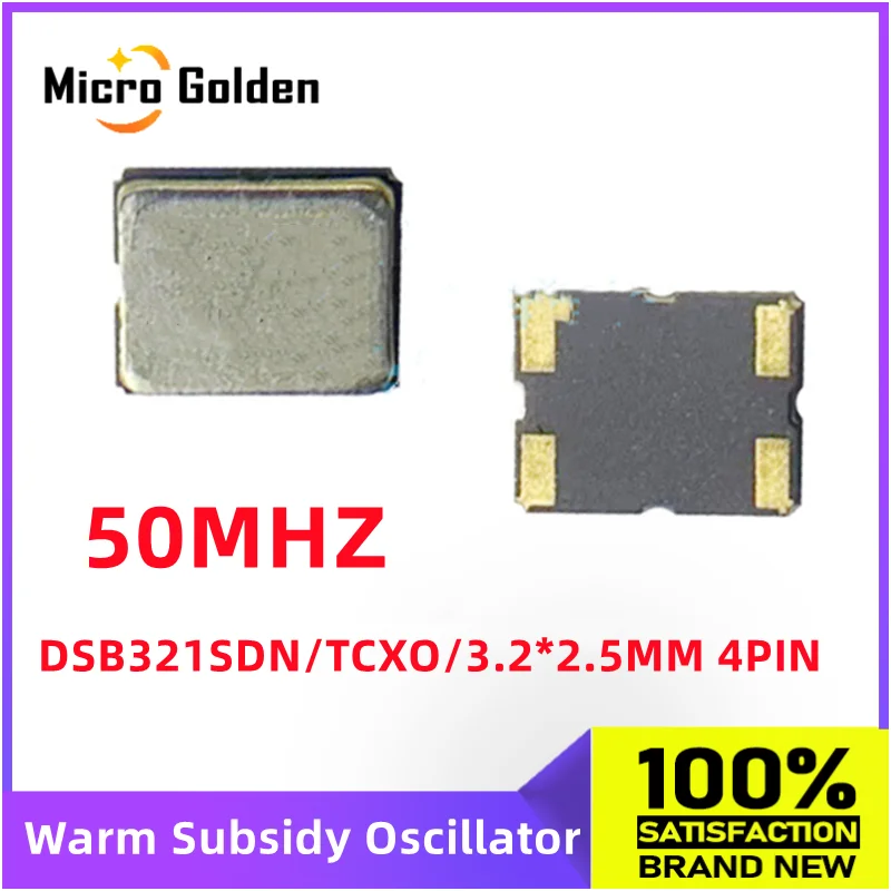 5pcs dsb321sdn 50m 50mhz 50.000mhz tcxo 3225温度補償水晶高精度3.2x2.5mm