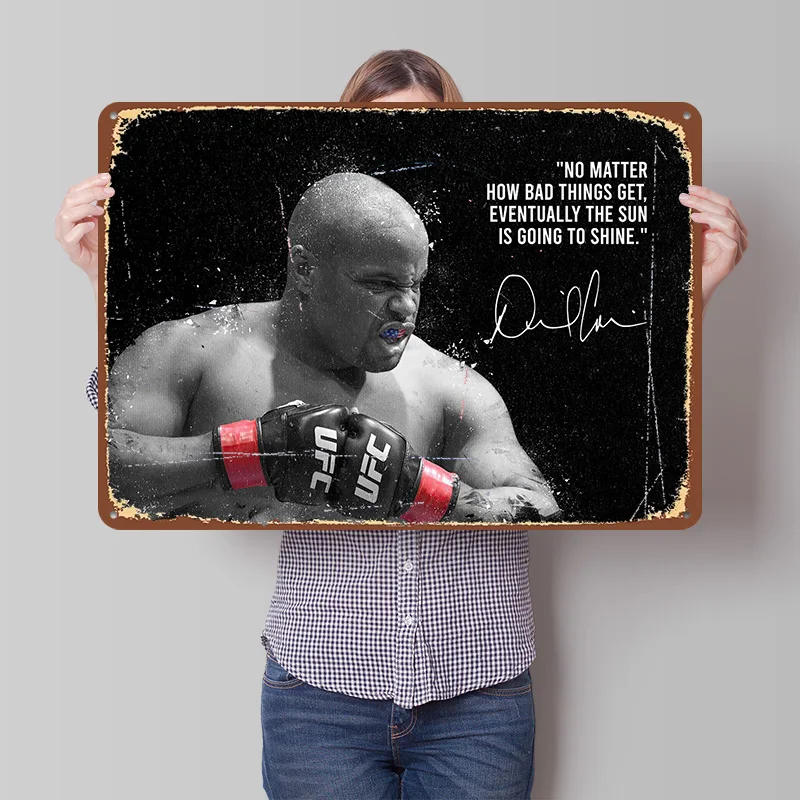 Daniel Cormier Poster Custom Wall Art Vintage Metal Signs Retro Tin ...