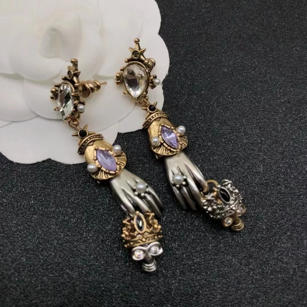 European-and-American-retro-style-heavy-metal-gold-plated-inlaid ...