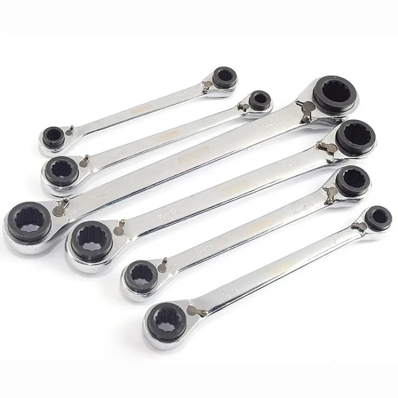 Ratchet-Wrench-Keys-Geared-Spanner-Double-Head-Torque-Multi-purpose-4 ...