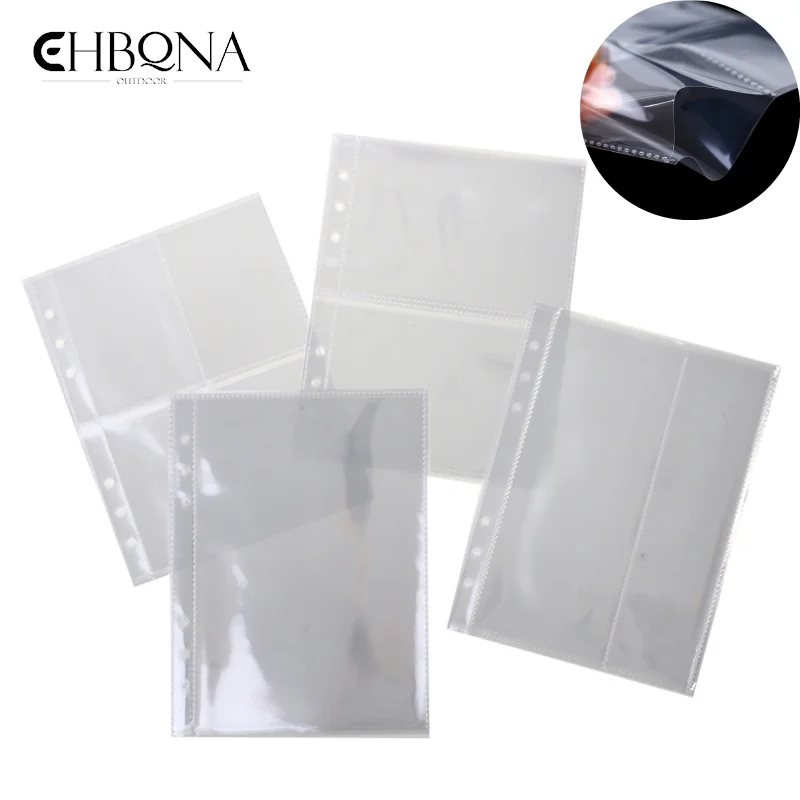 10pcs-Standard-Transparent-Plastic-Photo-Album-Binder-Refill-Sleeves ...