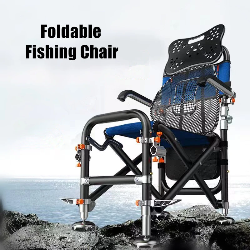 Strong Fishing Chair Foldable Beach Chairs Aluminum Alloy Picnic BBQ ...