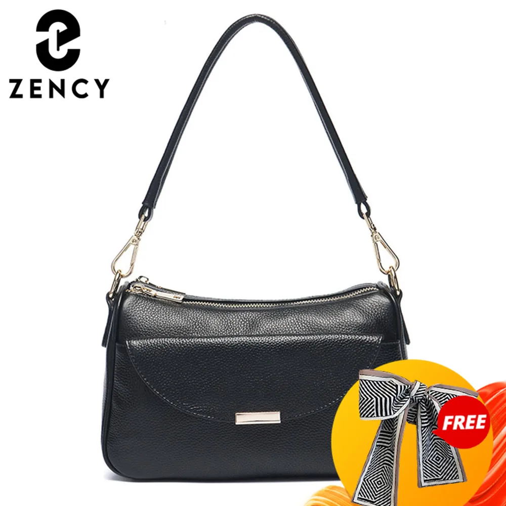 Zency-100-Genuine-Leather-Fashion-Women-Shoulder-Bag-Winter-White-Small-Bag-Lady-Messenger ...