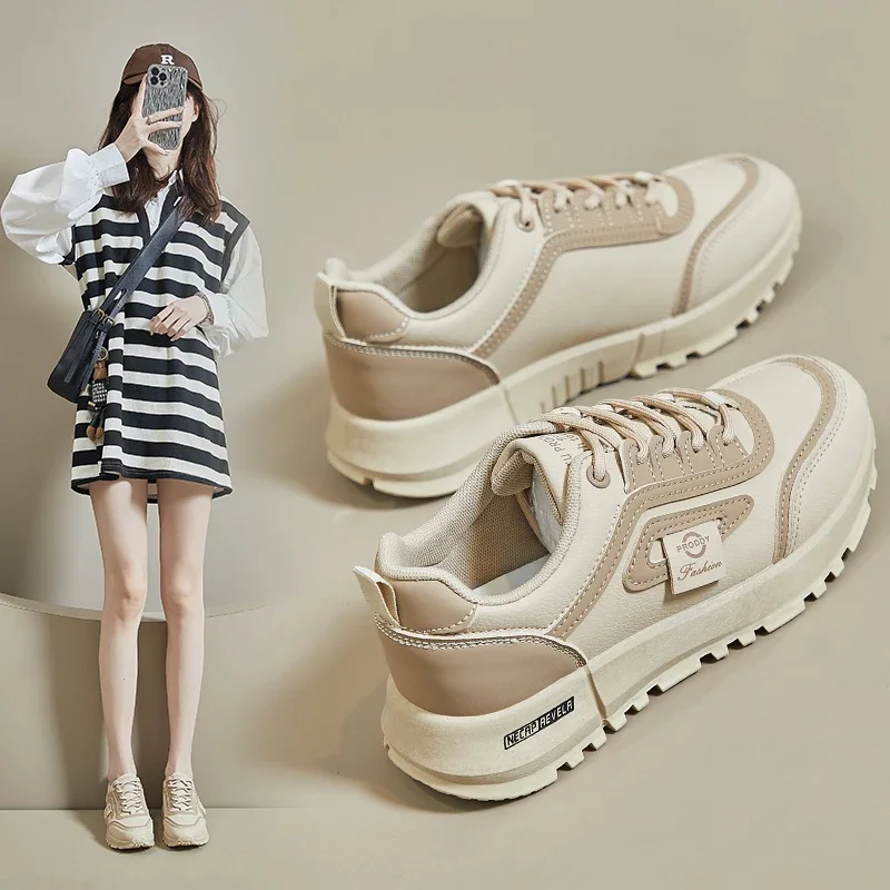 Beige-Khaki-Women-Golf-Sport-Shoes-Comfortable-Spring-Outdoor-Girls ...