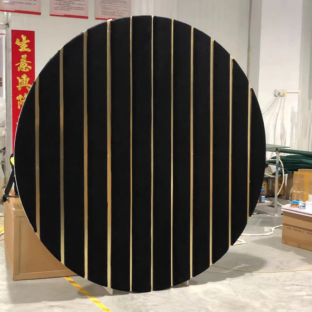 Wholesale Wedding Supplies Party Decorations Arch Velvet Round Backdrop ...
