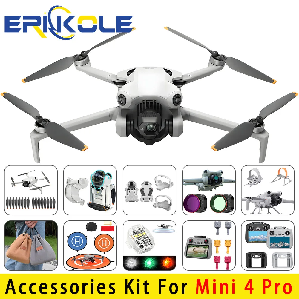 For-DJI-Mini-4-Pro-Accessories-Kit-Drone-Filter-Sets-Len-Protector-Cap ...