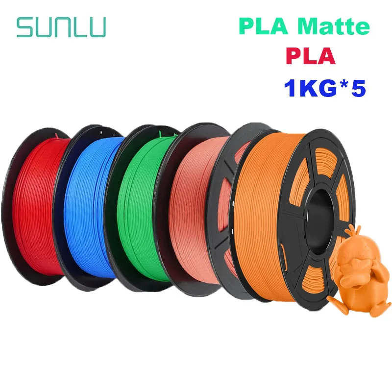 SUNLU-Mix-Color-5Roll-PLA-PLA-Matte-Clear-Filament-1-75mm-1kg-Spool-2 ...