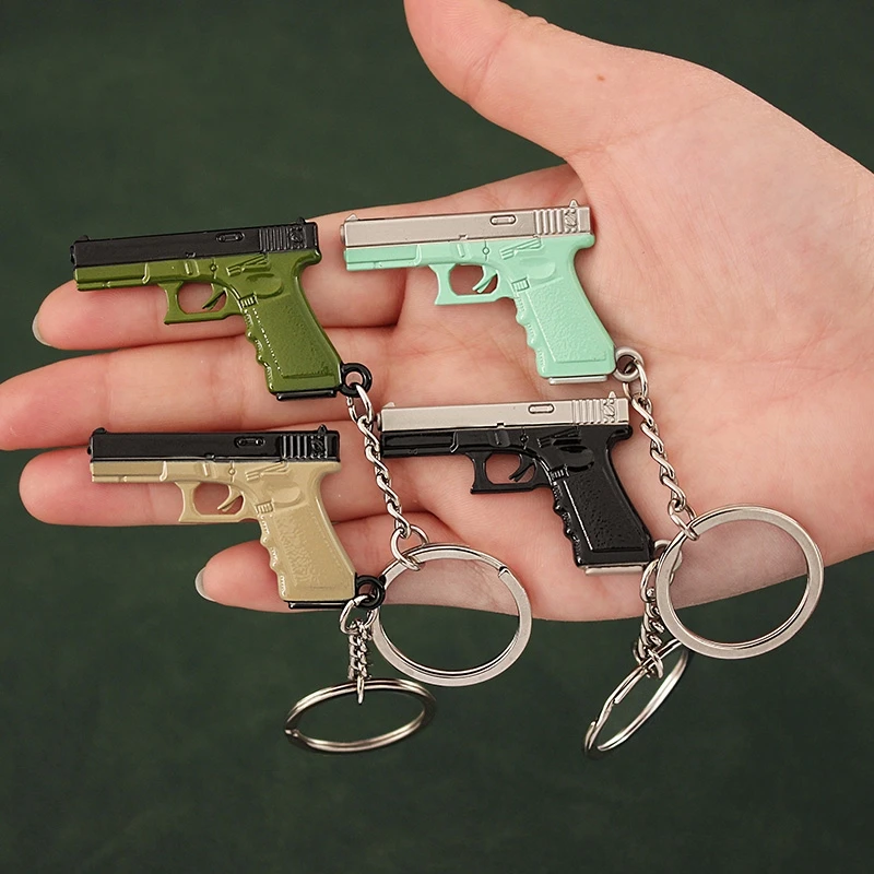 Tot-Gun-Keychain-Alloy-Weapon-G17-P18C-Mini-Full-Metal-Model-Game ...