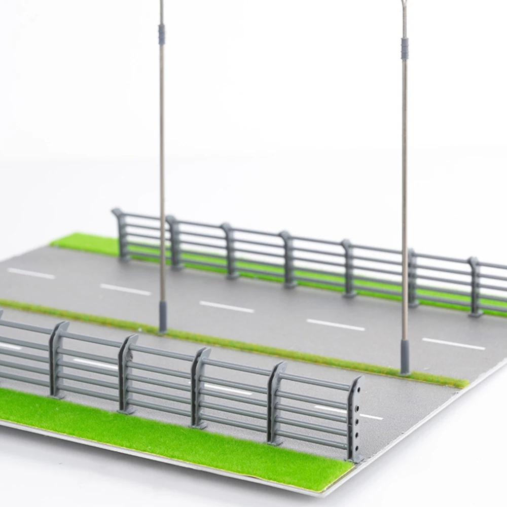 מגן כביש HO OO Scale Road Guardrail 20.3cm סצנת כביש מיניאטורית דגם גדר ...