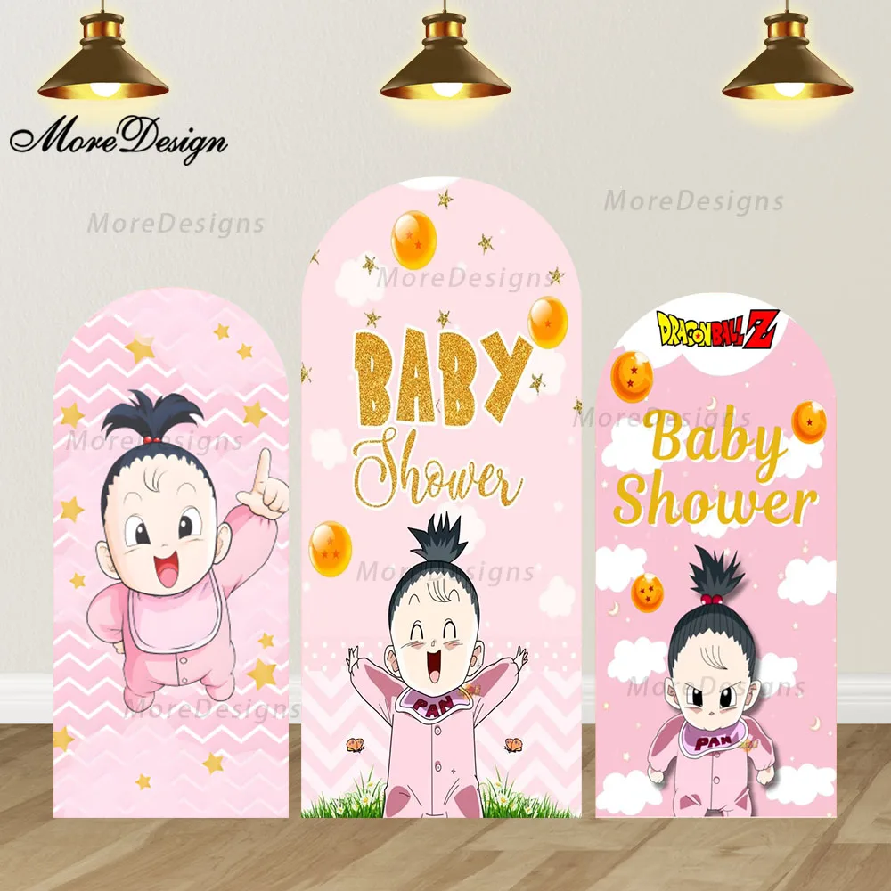 Dragon Ball Baby Pan Arch Photo Backdrop Girls Birthday Party Baby ...
