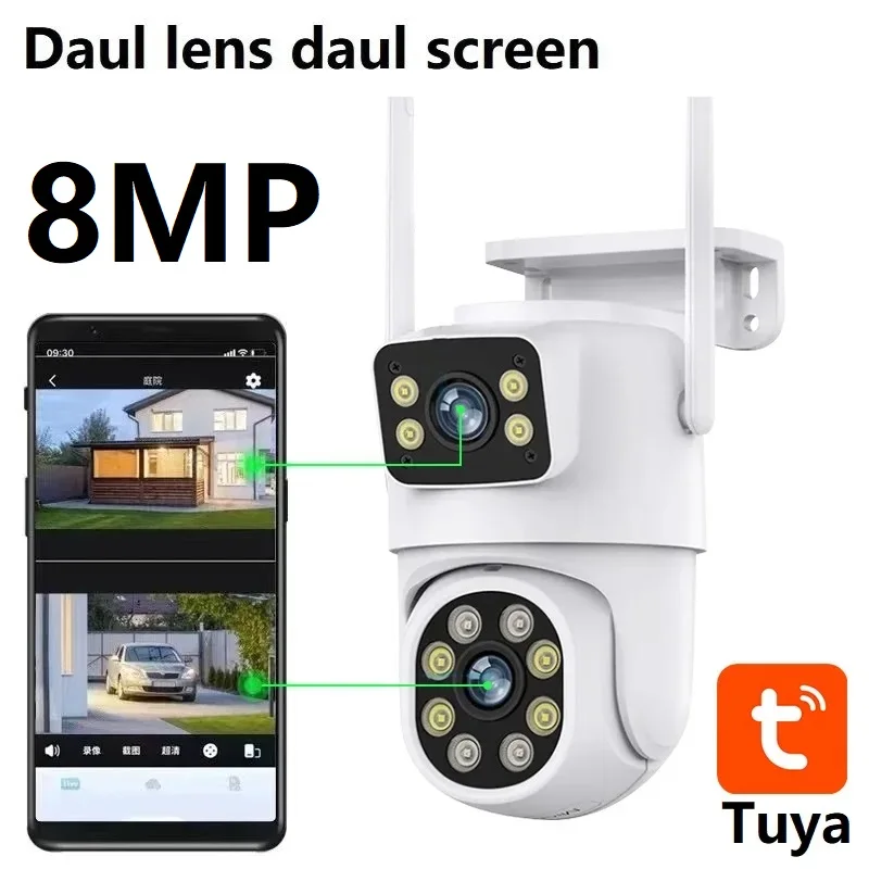 8MP-4K-Tuya-WiFi-Camera-Dual-Lens-Dual-Screen-Human-Tracking-Ai-Human ...