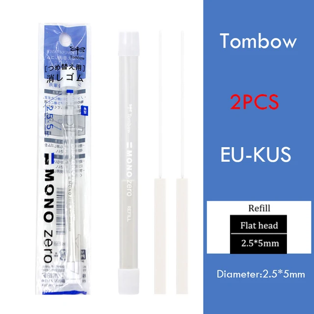 Tombow MONO Zero Pen Push Eraser Pencil Rubber ластик Japanese ...