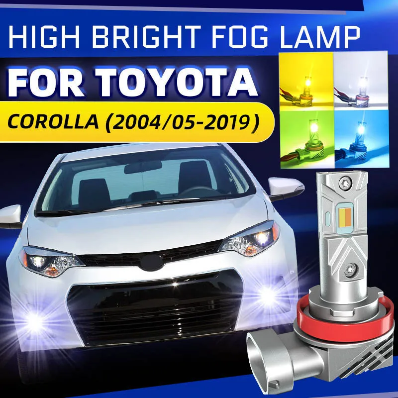 2pcs-Car-LED-Front-Fog-Light-Bulbs-Dual-Color-Switchback-No-Error-For ...