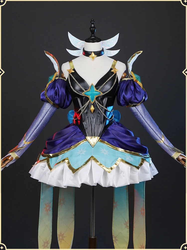 COS KiKi Game LOL Syndra Battle Suit Cosplay Costume Gorgeous Dress ...