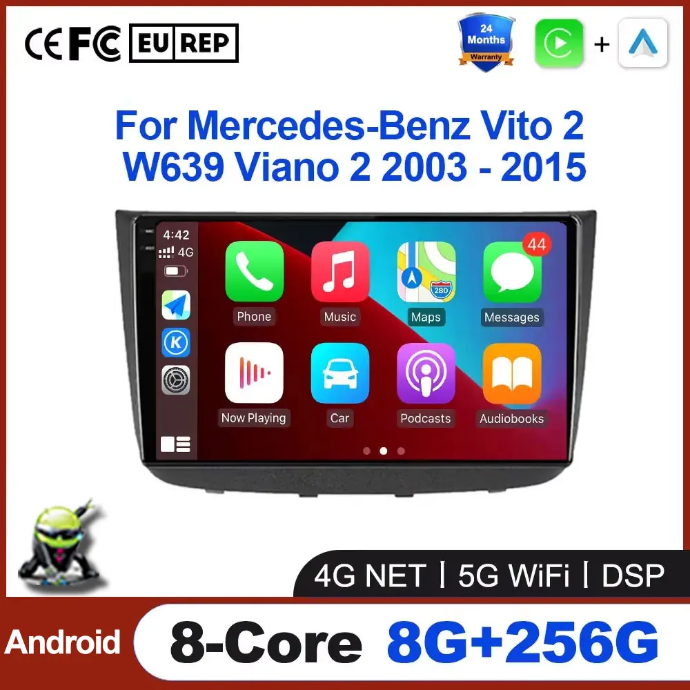 Android-Auto-Carplay-Car-Radio-Multimedia-Player-For-Mercedes-Benz-Vito ...