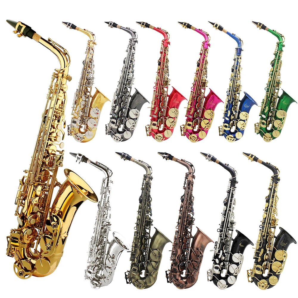 SLADE-Eb-saxofone-Alto-com-Case-E-Flat-Sax-Alto-instrumento-de-sopro ...