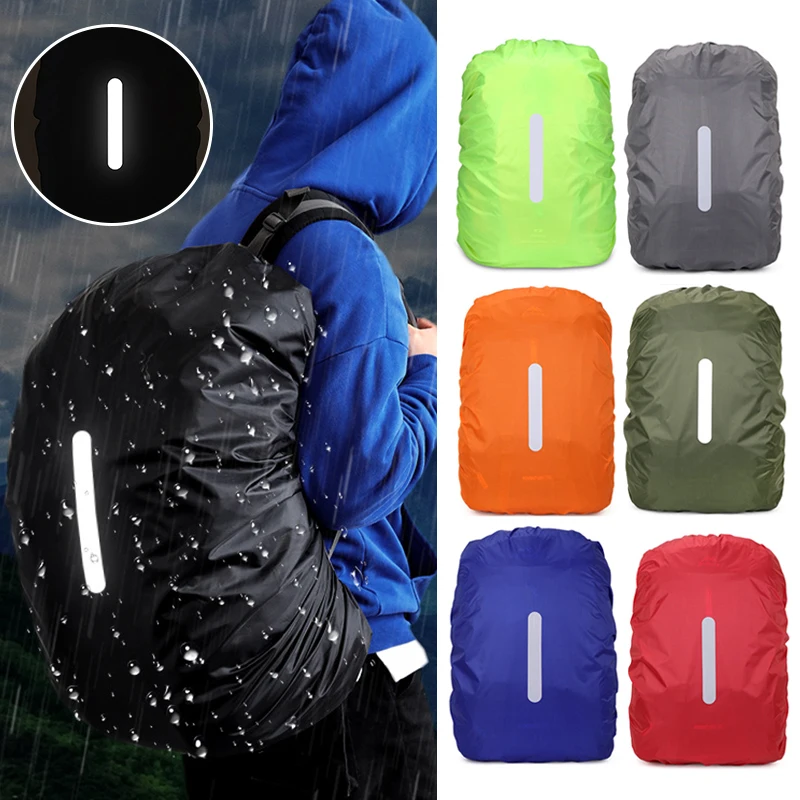 Reflective-Waterproof-Backpack-Rain-Cover-Outdoor-Sport-Night-Cycling ...