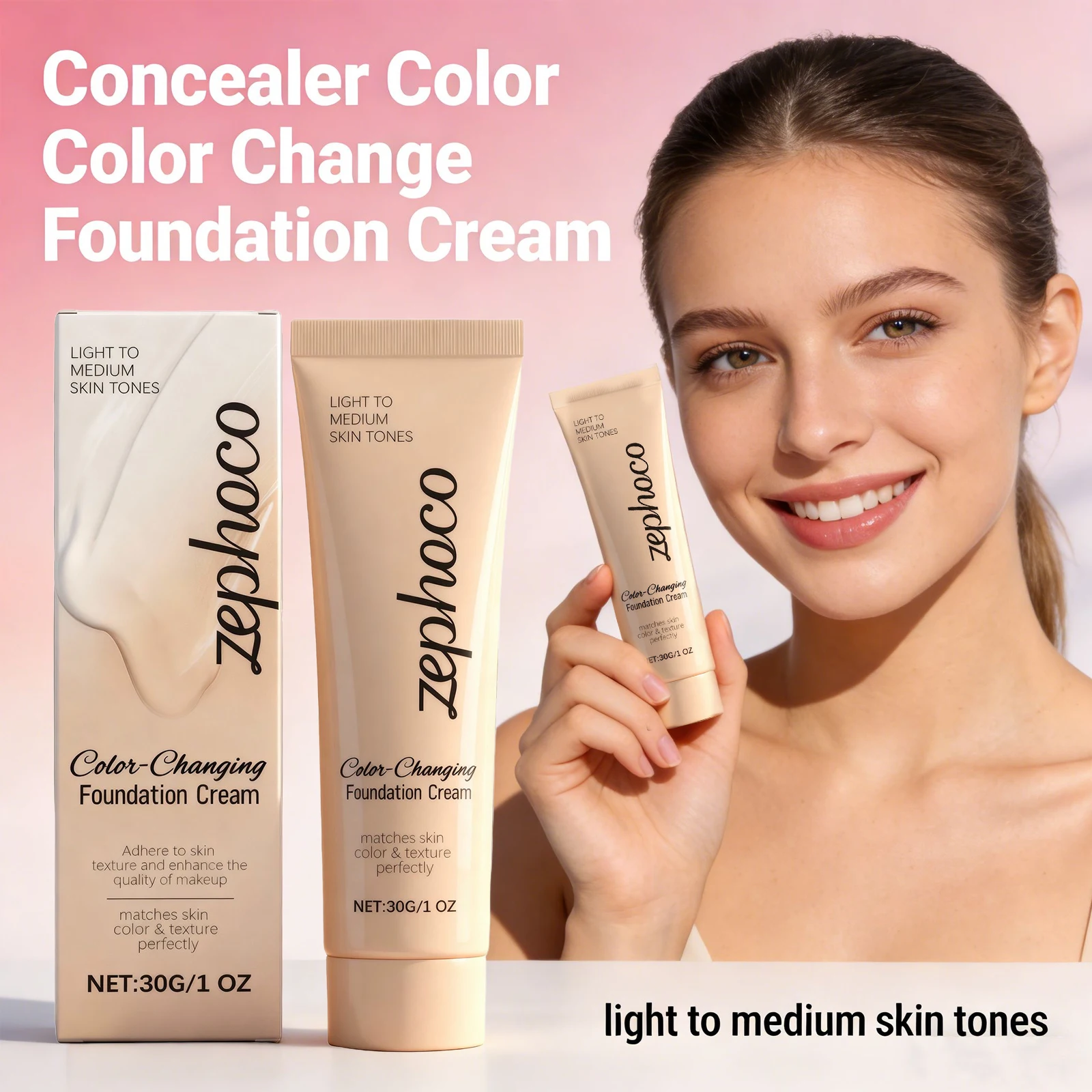 Concealer Color Change Foundation Waterproof Covering Acne Scars Even ...
