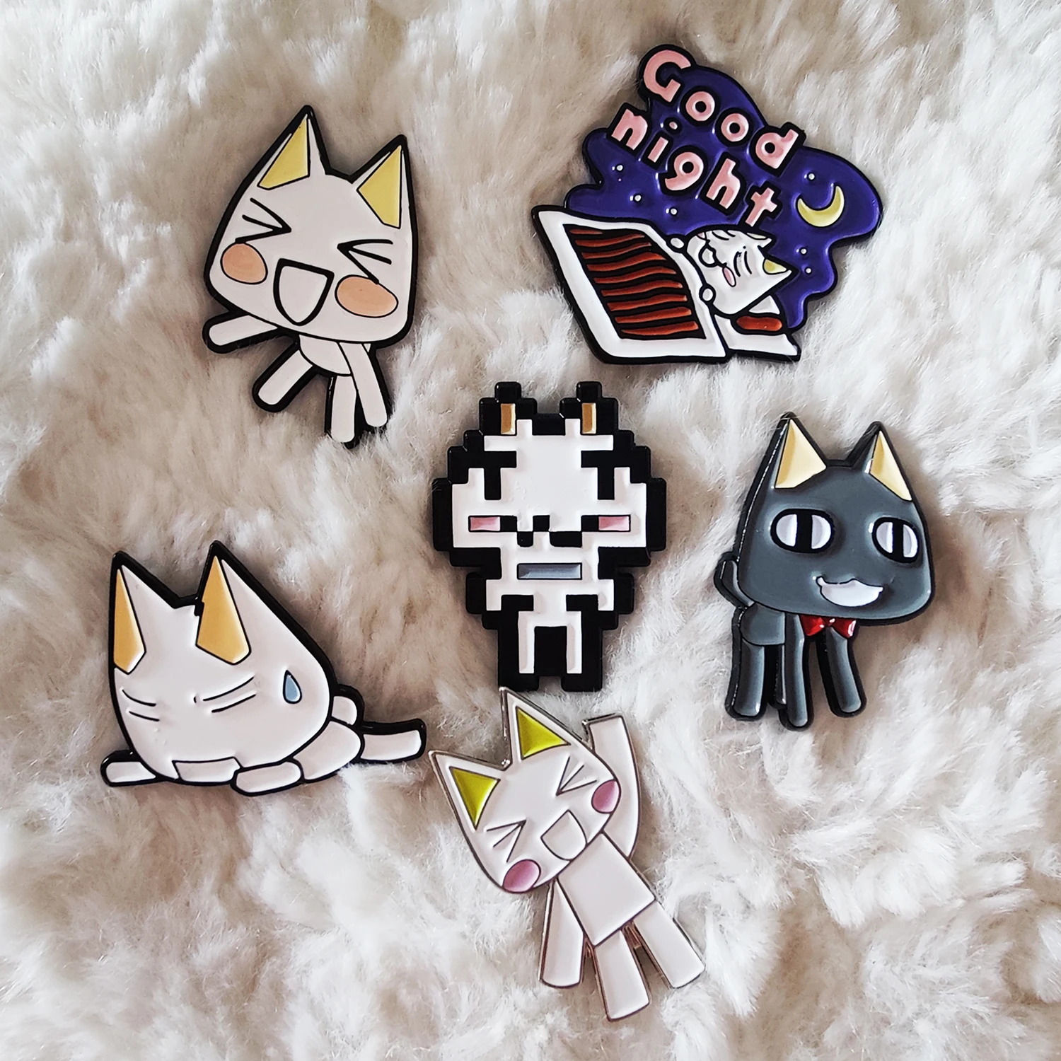 Toro-Inoue-Cat-Kawaii-Enamel-Pin-Brooches-Bag-Lapel-Badge-Jewelry-Gift ...
