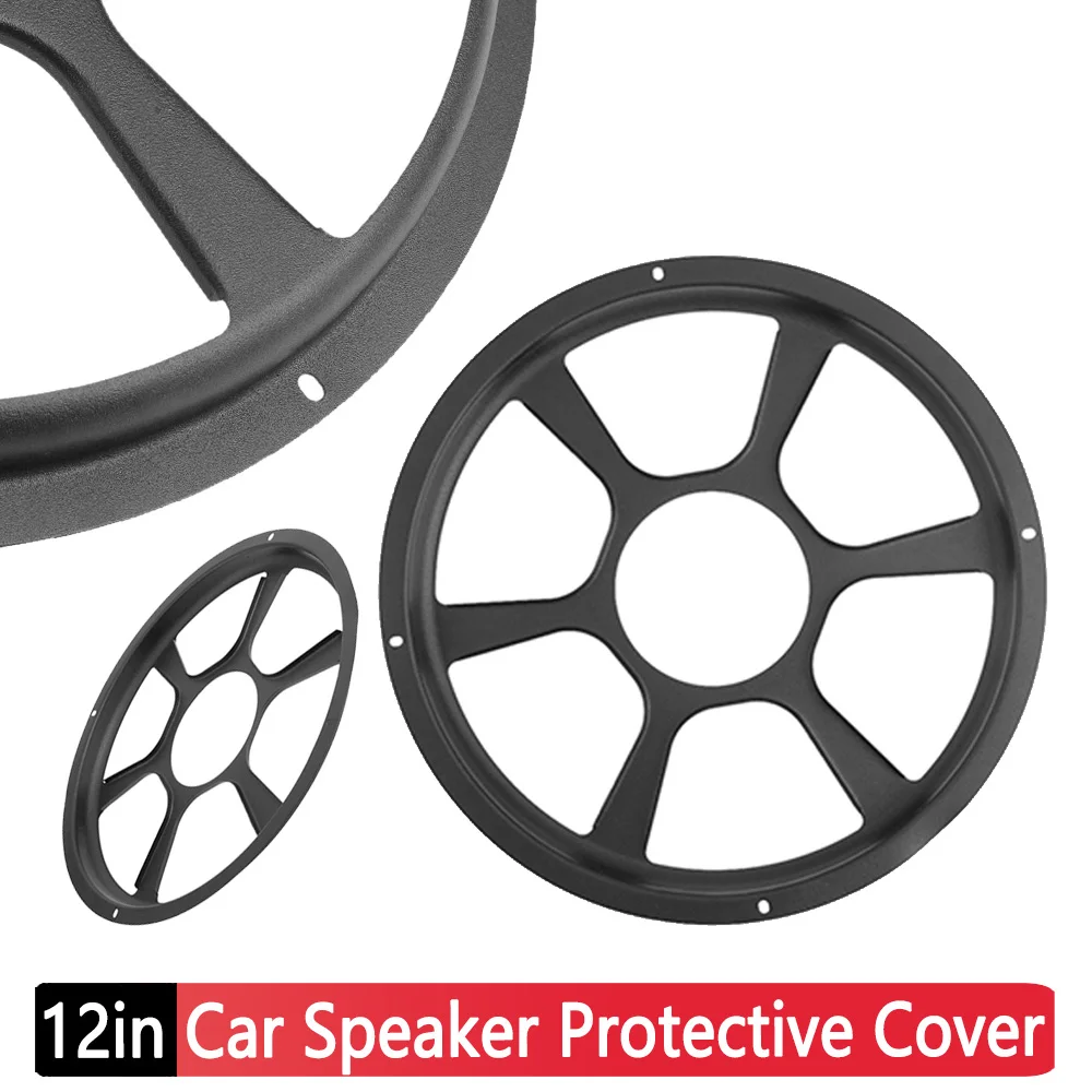 12inch Universal Car Speaker Cover Iron Bottom Mesh Grille Car Audio ...