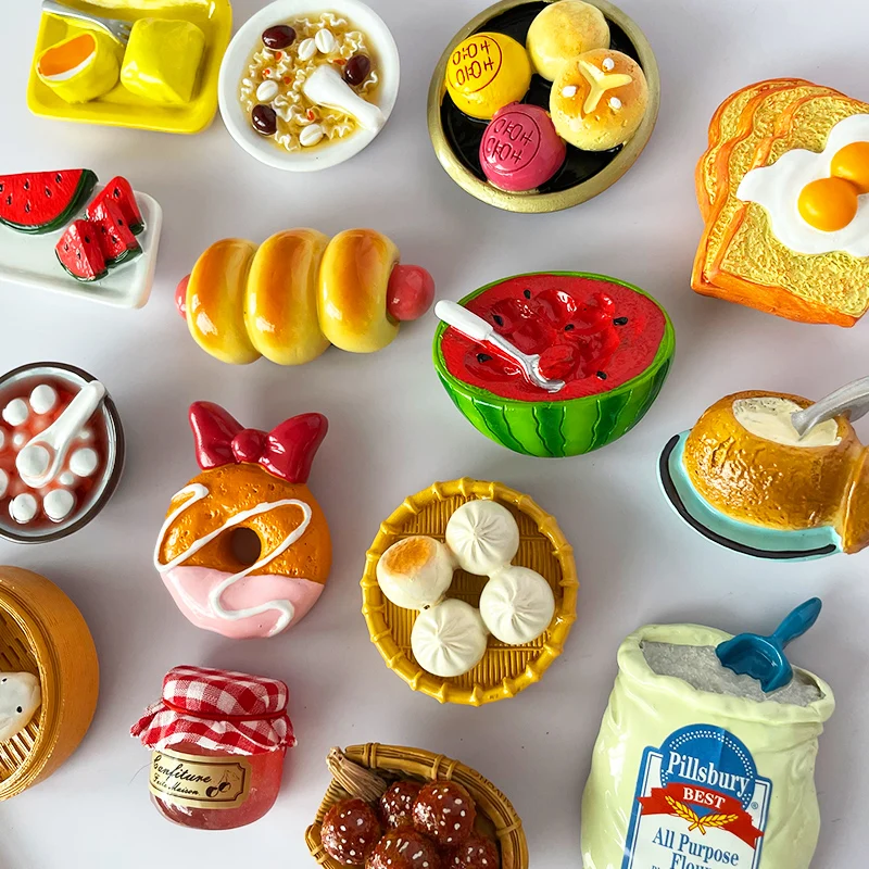 Imanes de nevera de comida Artificial de gran tamaño, lindo fabricante ...