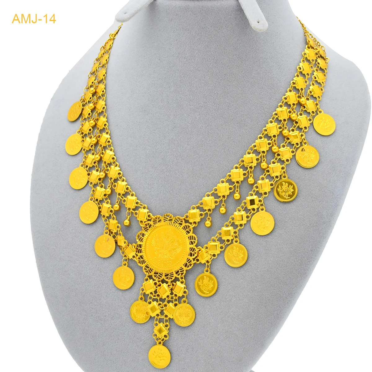 Turkish-Coin-Necklce-Chain-Gold-Plated-Ethnic-Wedding-Jewelry-for ...