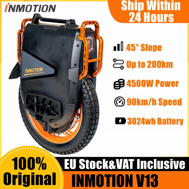 EU Stock Inmotion V13 Electric Unicycle 4500W Motor 22inch, 12/30/2022