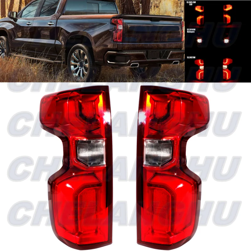LED-Tail-Light-For-Chevrolet-Silverado-1500-2019-2020-Pair-Left-Right ...