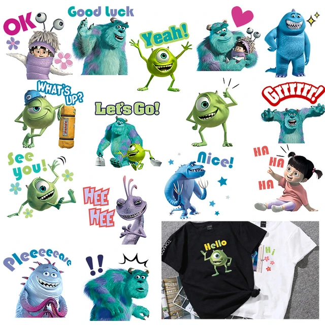 Monster Inc Applique Numbers