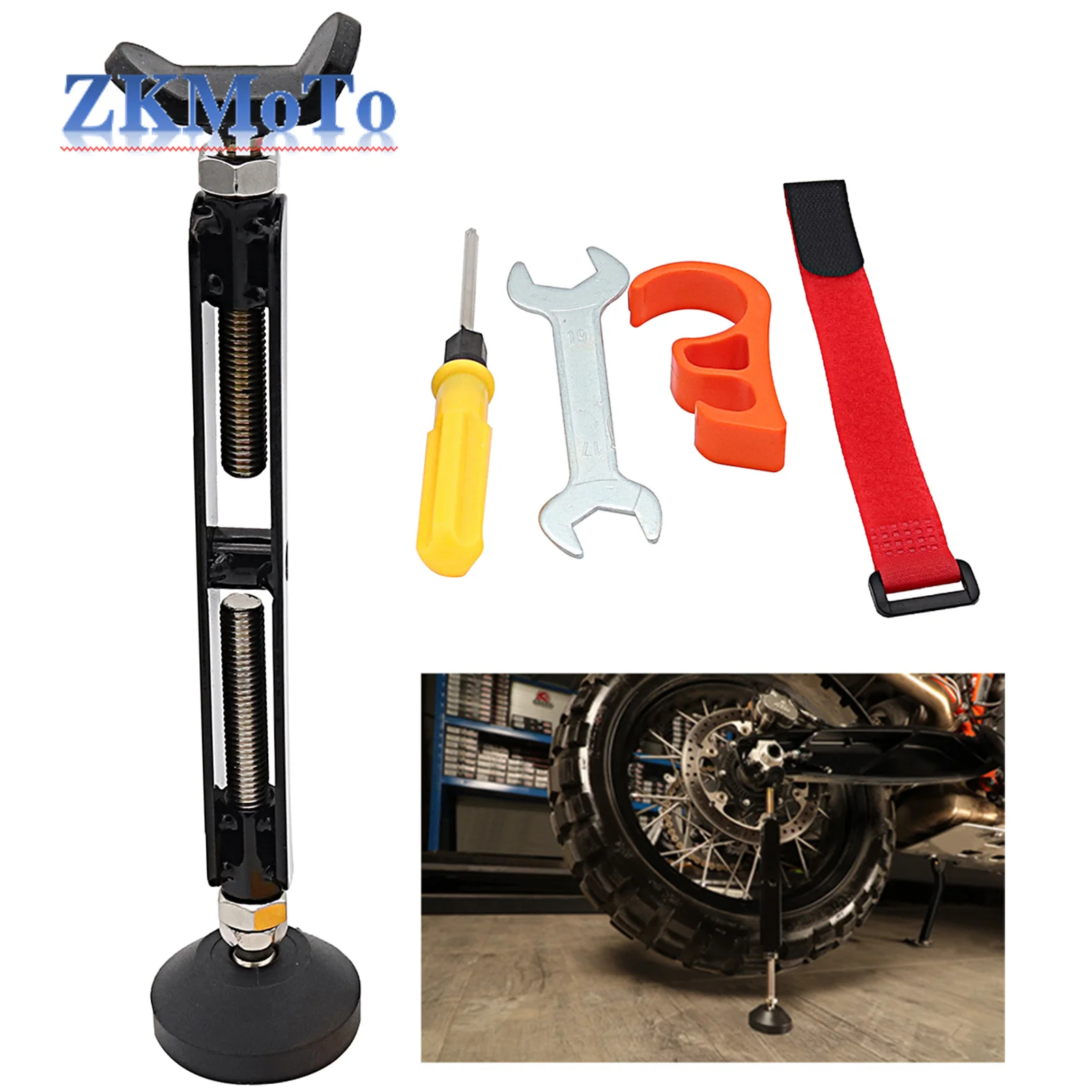 Motorcycle Portable Lift Stand Trail Stand Rear Wheel Emergency Side ...