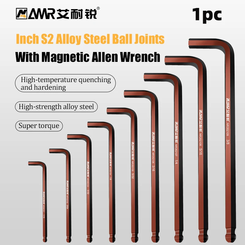 Allen Wrench Hex Key Long Arm Ball End Hex Wrench Inch L Handle ...