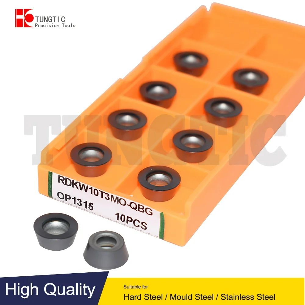 RDKW10T3MO-QBG OP1215 OP1315 RDKW 10T3 MO Fresa Ferramentas CNC Inserir ...