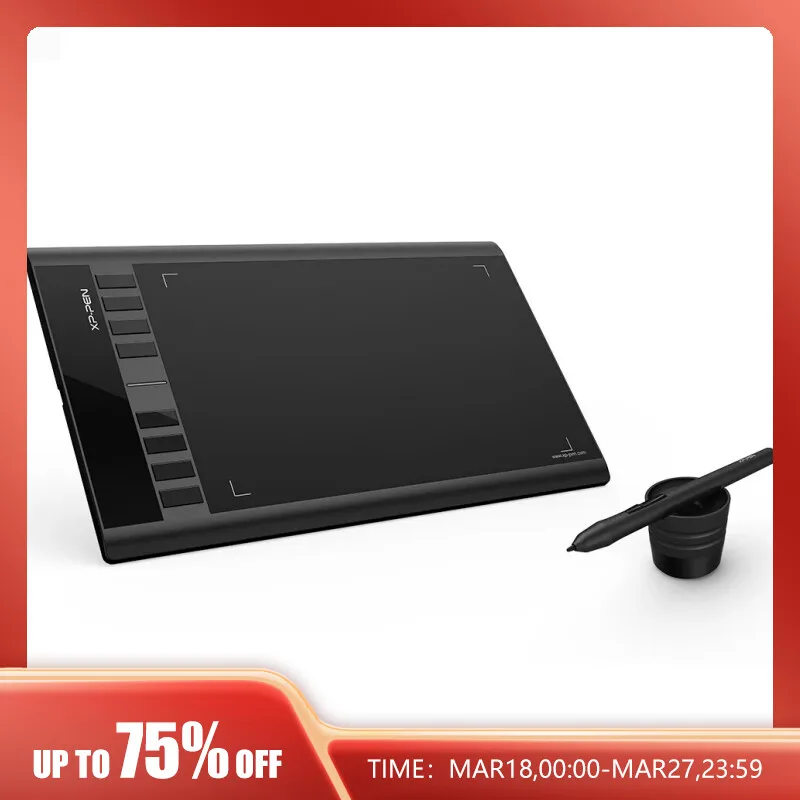 XPPen-Drawing-Graphics-Tablet-Star03-with-8-Hot-Keys-Battery-Free-8192 ...