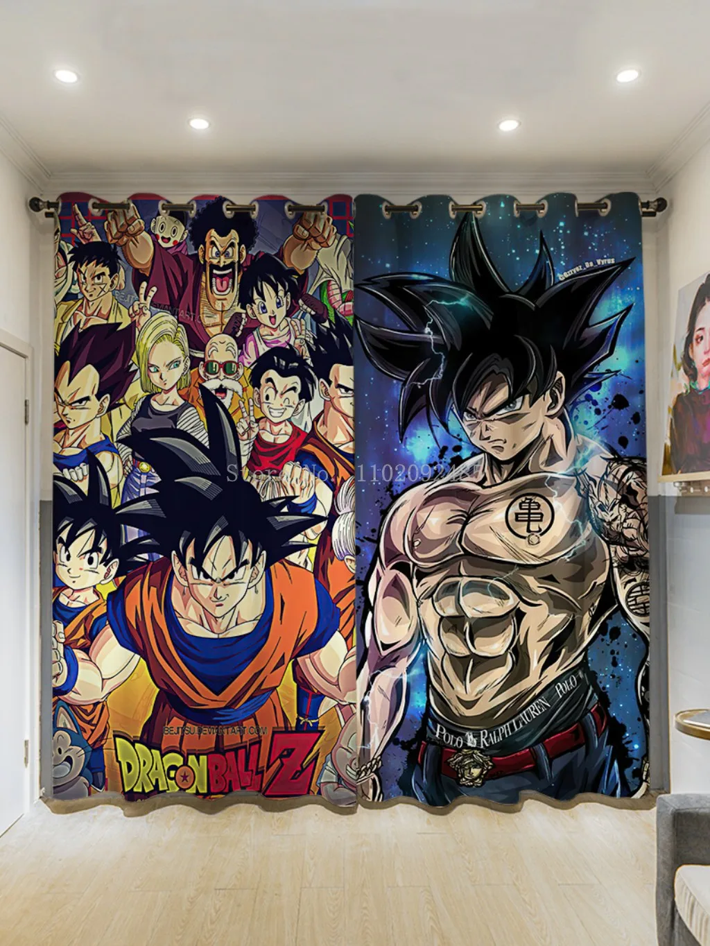 Dragon-Ball-Window-Curtain-Son-Goku-Children-Bedroom-Curtain-Cartoon ...