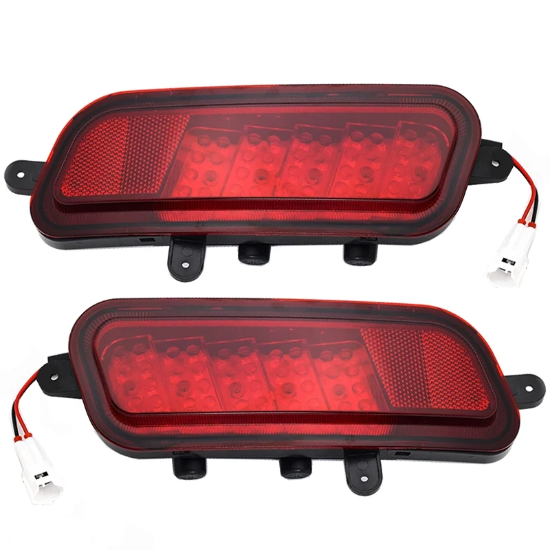 LED-Left-Right-Fog-Lamps-Rear-Bumper-Reflector-Brake-Light-Fog-Lamp-For ...