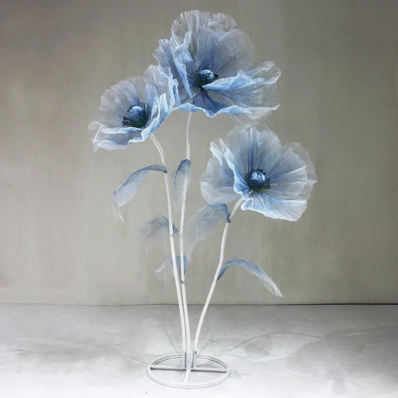 Large-Artificial-Flowers-Silk-Poppy-Fake-Flower-Wedding-Decor-Party ...