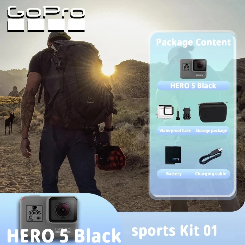 Gopro-hero-5-black-action-camera-4k30-fram-ultra-hd-12MP-Anti-shake ...