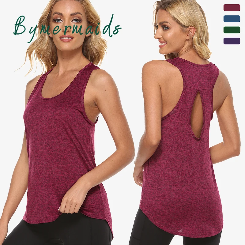 Bymermaids-Sleeveless-Gym-Top-Women-Sports-Top-Quick-Dry-Yoga-Shirts ...