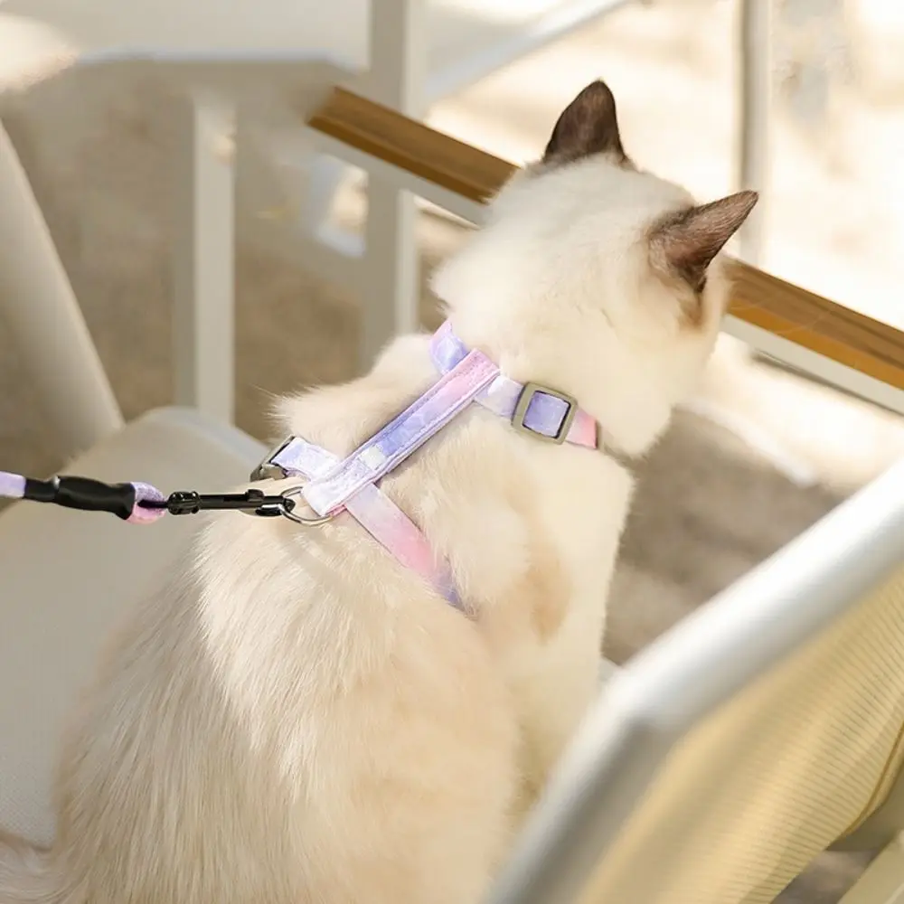 Pet-Supplies-Adjustable-Cat-Harness-and-Leash-Set-Gradient-Lightweight-Pet-Harness-Escape-Proof ...