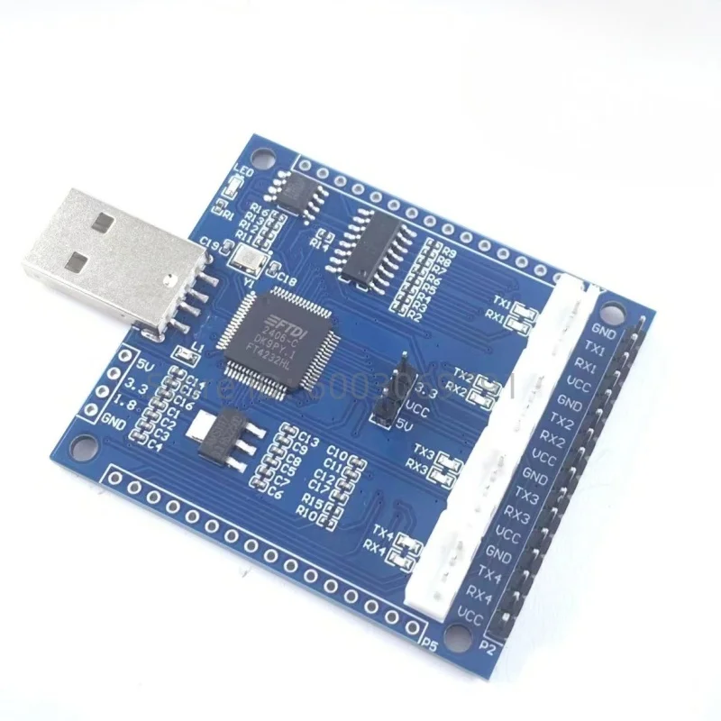 1Pcs FT4232H USB to 4-channel serial port, USB to multi-channel serial ...