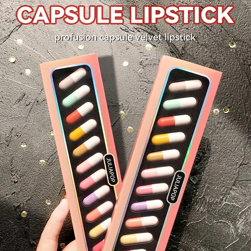 Matte Capsule Lipstick Longlasting Waterproof Non-sticky Magic Lipstick ...