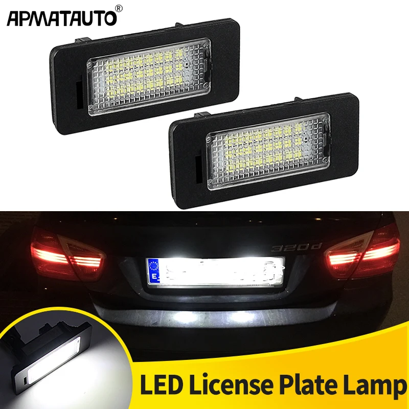 2pcs 24SMD LED Number License Plate Number Light White For BMW 3 Series ...