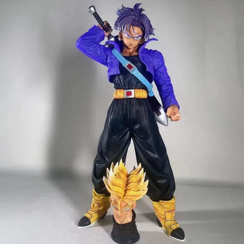 New 43cm Bandai Anime Dragon Ball Z Trunks Figure 2 Head Dbz Super ...