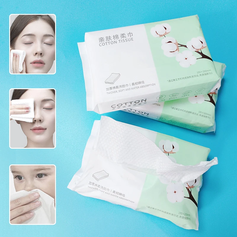 1Pack-Disposable-Face-Towel-Travel-Cotton-Makeup-Wipes-Face-Cleansing ...